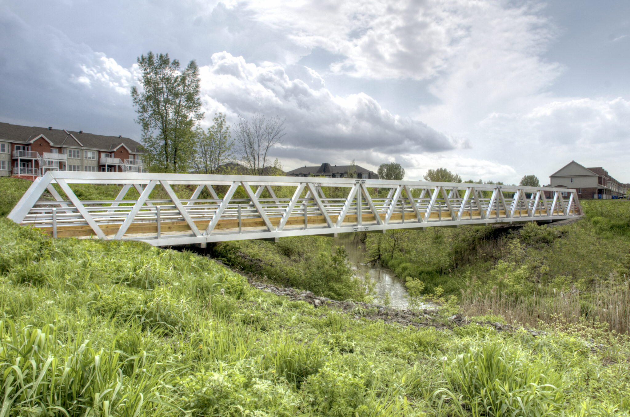 Longest Canadian Aluminum Pony-Truss Bridge in Brossard - MAADI Group